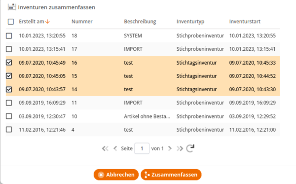 Inventuren durchführen » Handbuch | KORONA.pos