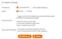 Combase-Support kontaktieren » Handbuch | KORONA.pos